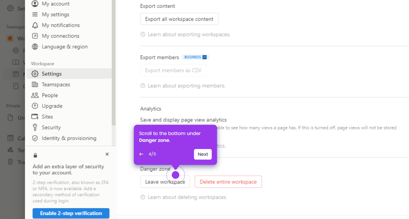 How to Leave a Notion Workspace: 1-Min Guide